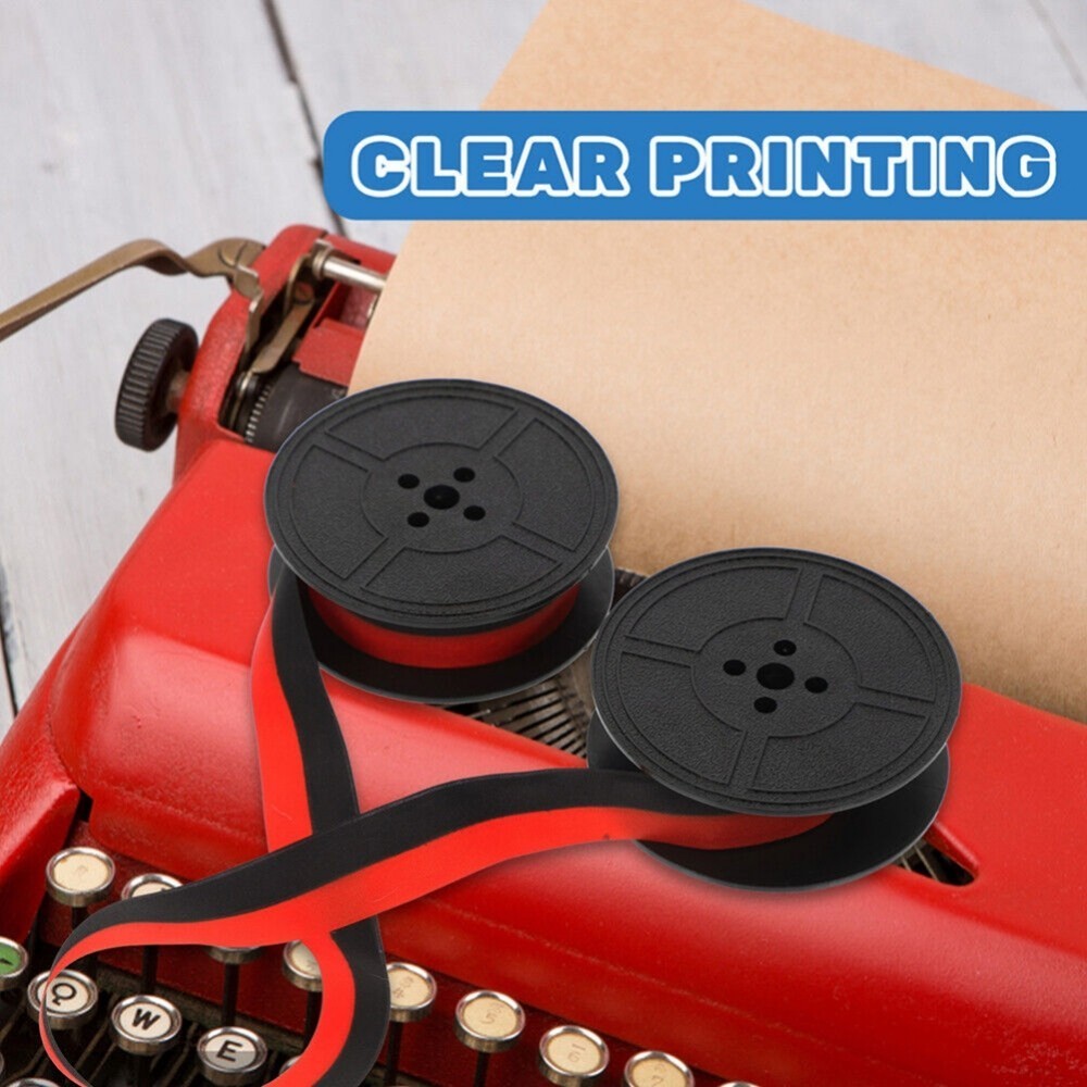 Red and Black Double Circle Typewriter Ink Ribbons for Old Typewriters ...