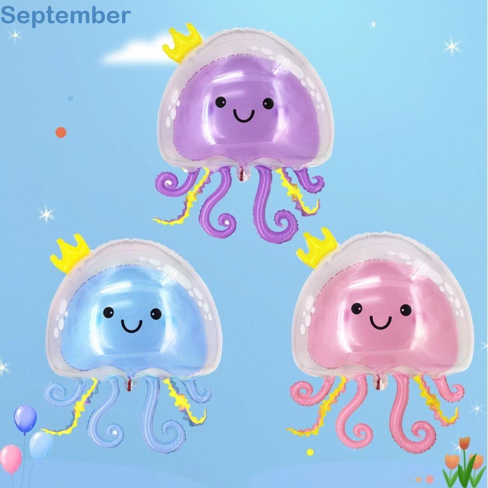 SEPTEMBERHL Octopus Bubble Balloon, Cute Inflatable Balloon Crown ...