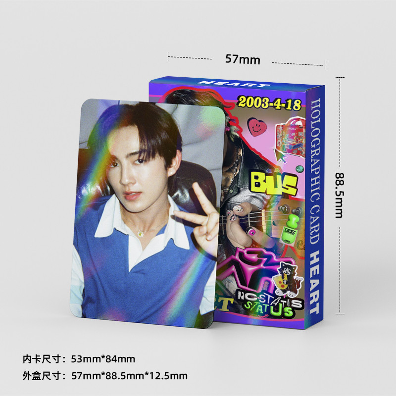 30-132pcs BUS No-status Status Photocards Laser Hologram Lomo Card ...