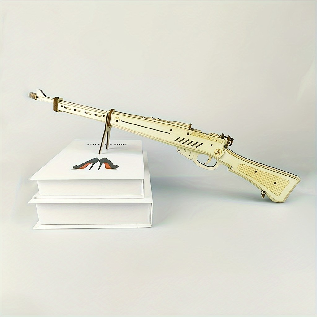 DIY 3D Wooden Rifle Puzzle - Handcrafted Mortise & Tenon Structure ...