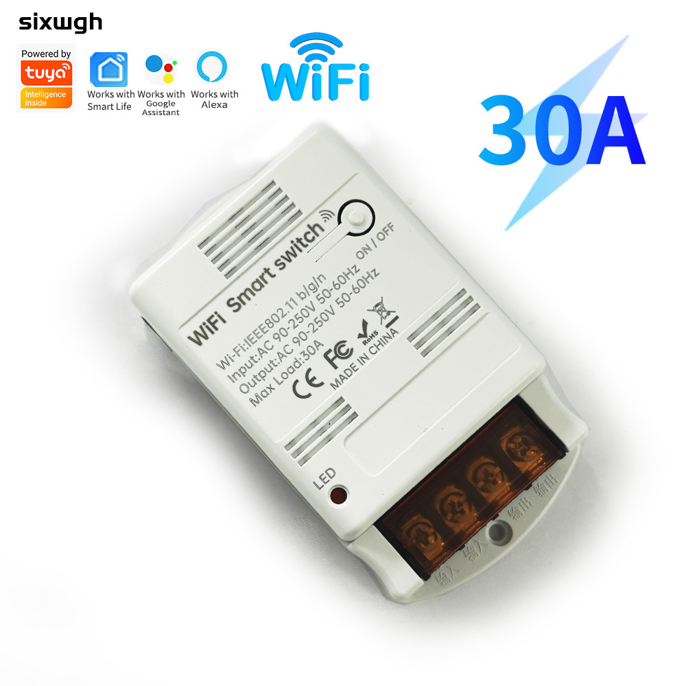 30A Tuya Wifi smart switch 30A WiFi switch Water pump switch support ...
