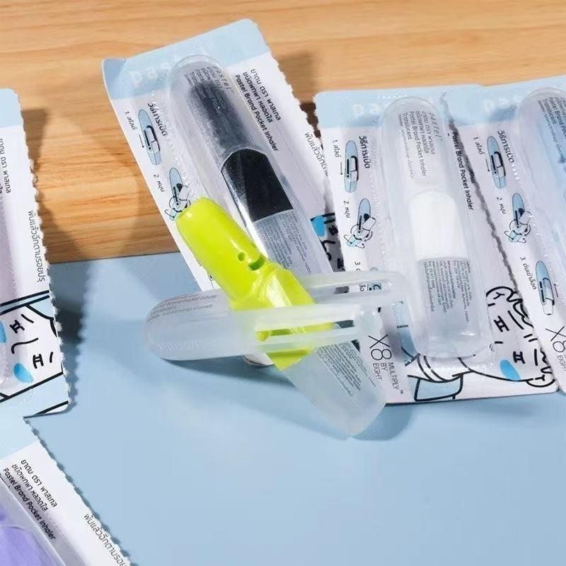 Translucent Pocket Inhaler [Menthol, Eucalyptus, Relieve Headache ...