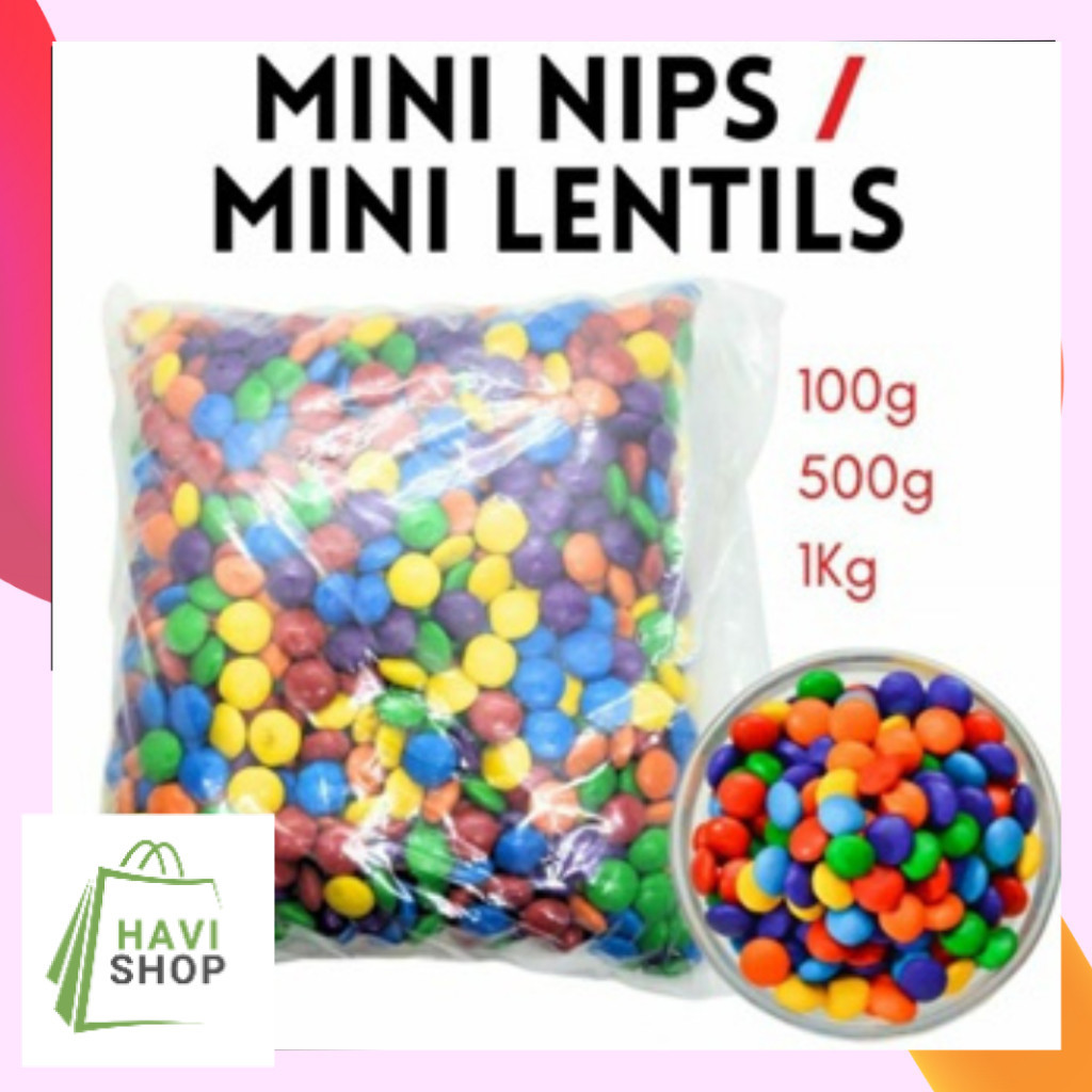 Mini Chocolate Nipsz Choco Lentils Style 25g 50g 100g Candy Dessert ...