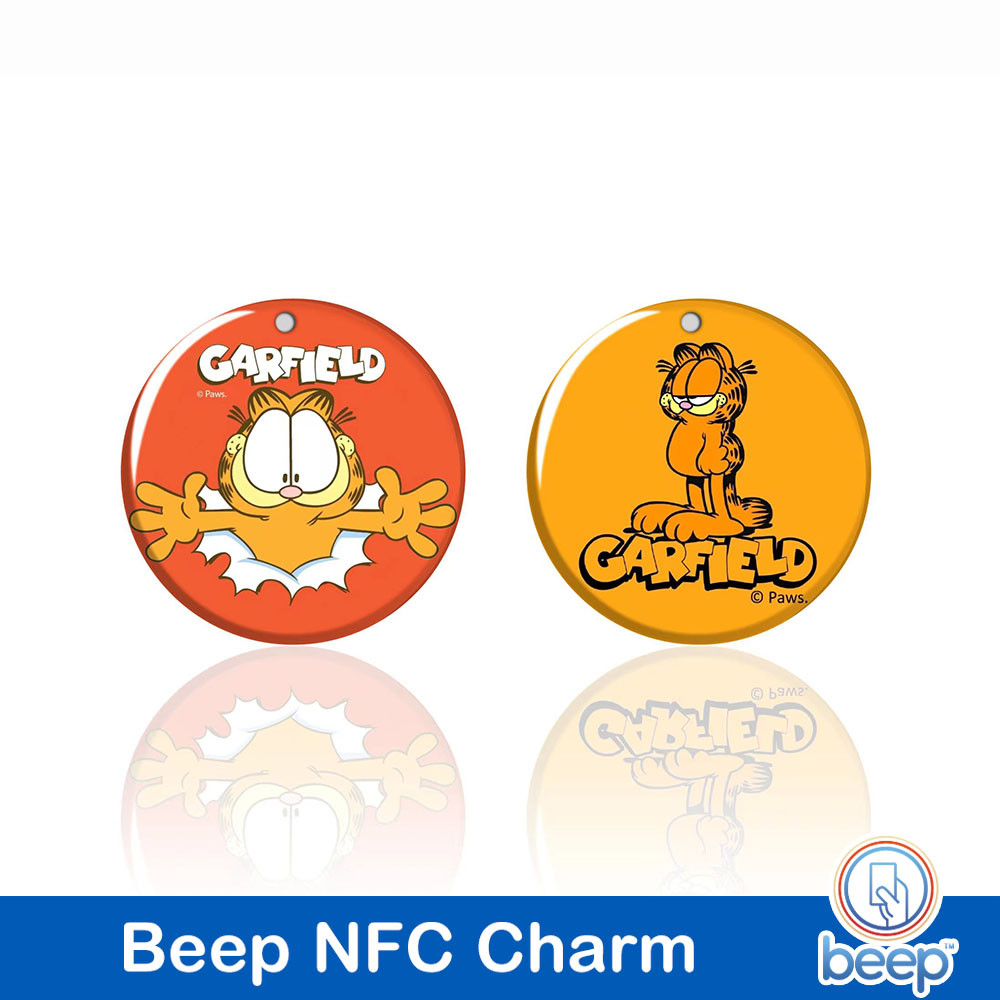 Beep Charm Garfield beep card w/20 Load For LRT-1, LRT-2, MRT-3, P2P ...