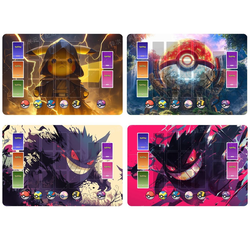 Pokémon TCG Battle Playmat PTCG Card Mat Table Mat Card Game Mat Board ...