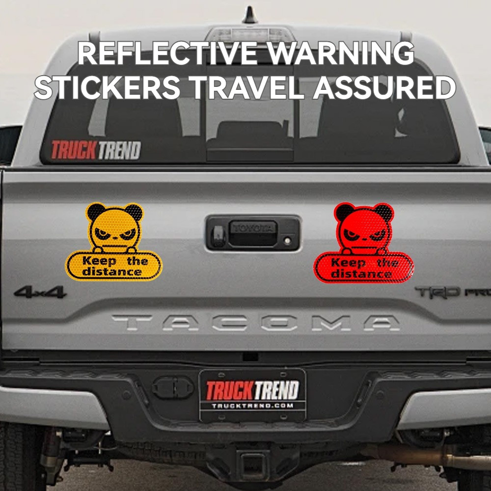 Warning Sticker for Car Reflective Diamond Stickers Keep Distance Tape ...