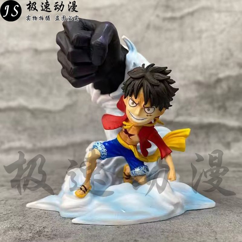Spot goods One Piece GK QVersion Third Gear Big Hand Luffy Battle Scene ...