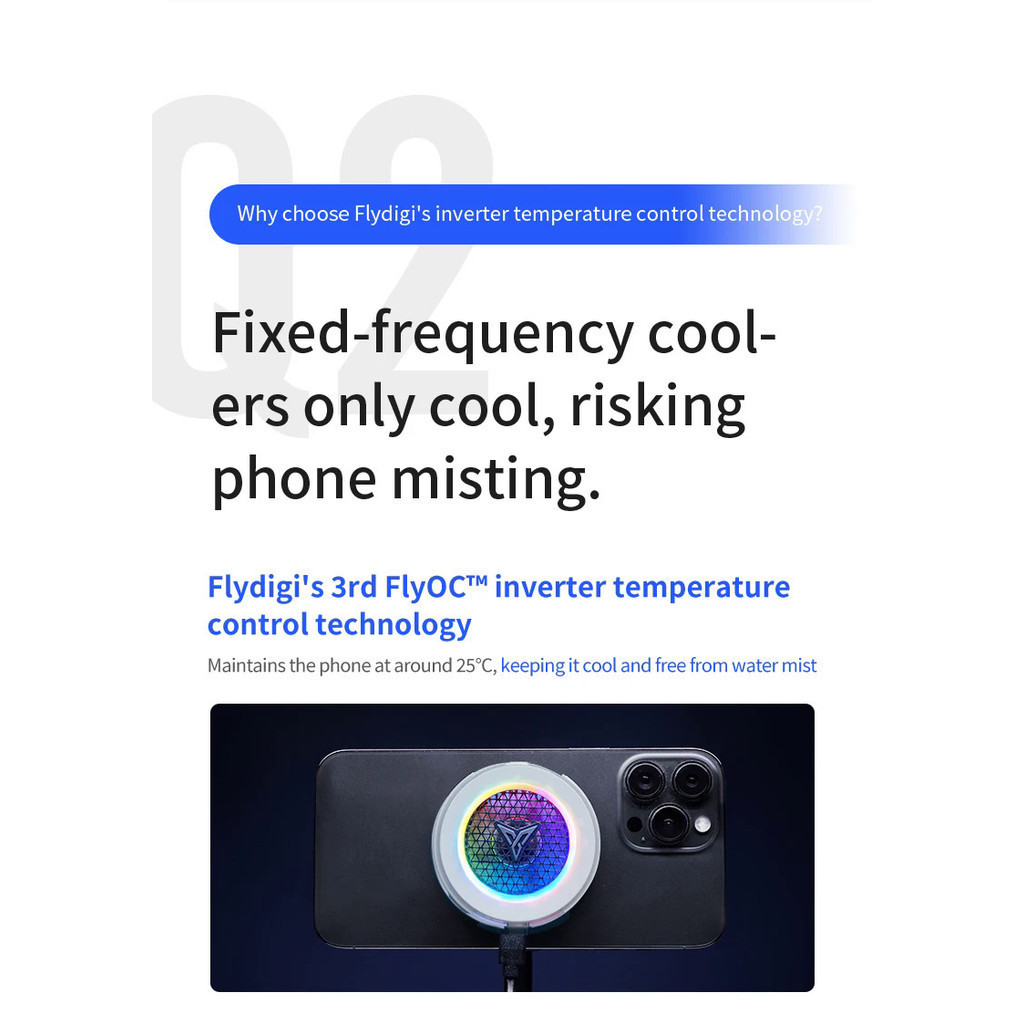 Flydigi B8X B7X B6X B6 Mobile Gaming Cooling Fan Cooler Magnetic ...