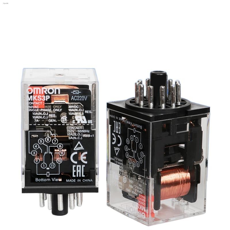 Original genuine OMRON Omron MKS3P MK3P-I relay AC220V DC24V fake one penalty ten | Shopee ...