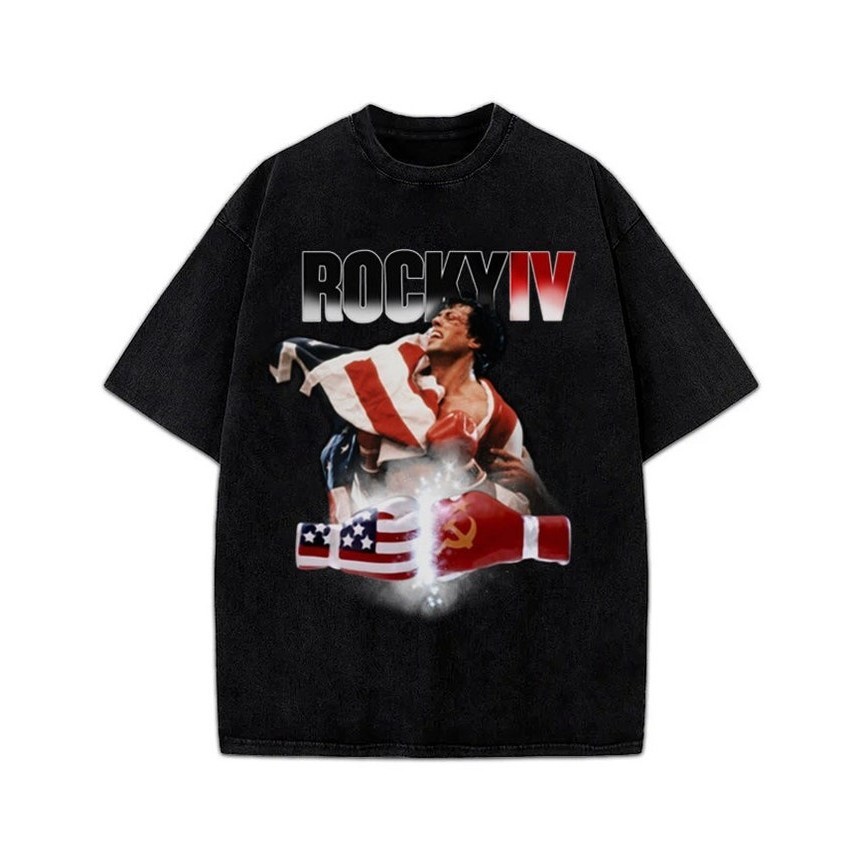 Rocky IV Sylvester Stallone Balboa USA Boxing Vintage Style Retro Rocky ...