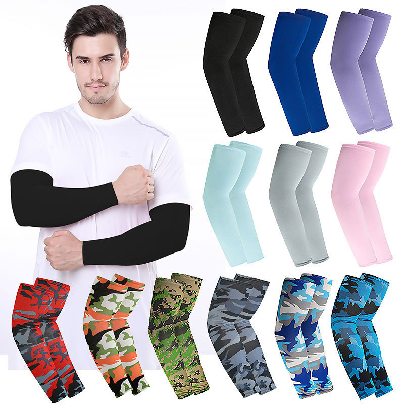UV Sun Protection Arm Sleeves Sport Arm Sleeve Cover Up UPF 50 Cooling ...