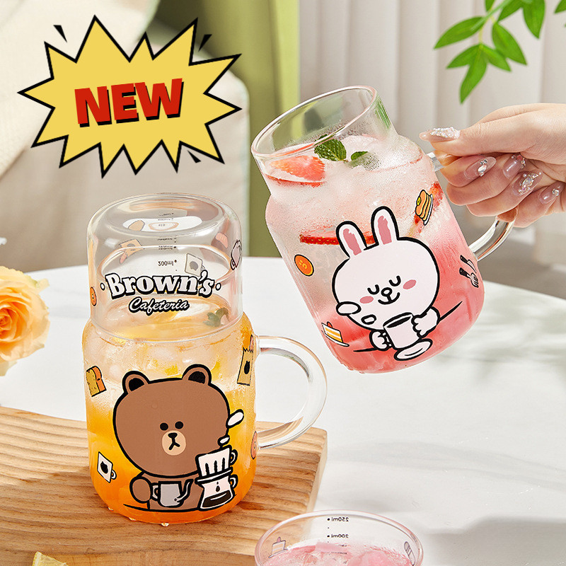 Graby2024line FRIENDS Glass Cup Scale Cup Tea Cup Juice Cup Drink Cup ...