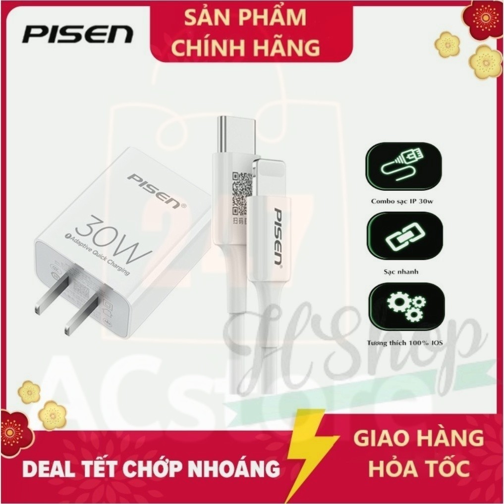 [ Pisen 30W / 20W ] PISEN QUICK PD 20W / 30W Charger / Charger TS-C160 ...