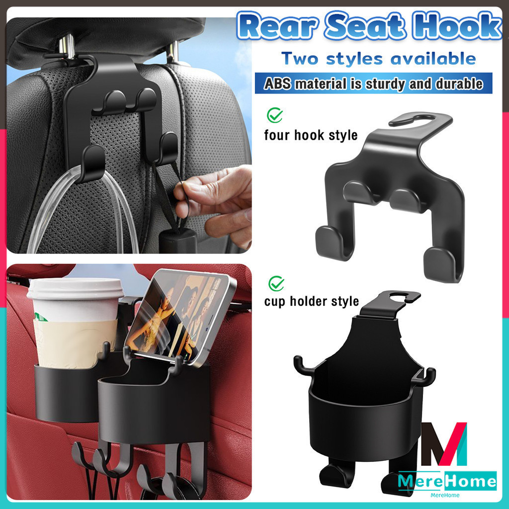 MH Multifunctional Car Cup Holder Seat Back Bag Hanging Hook Rear Seat ...