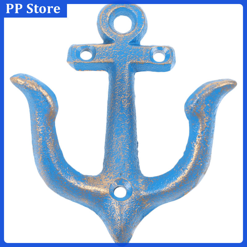 Decor Sea Retro Home Iron Wall Office Anchor Hanging Mounted Clothes ...