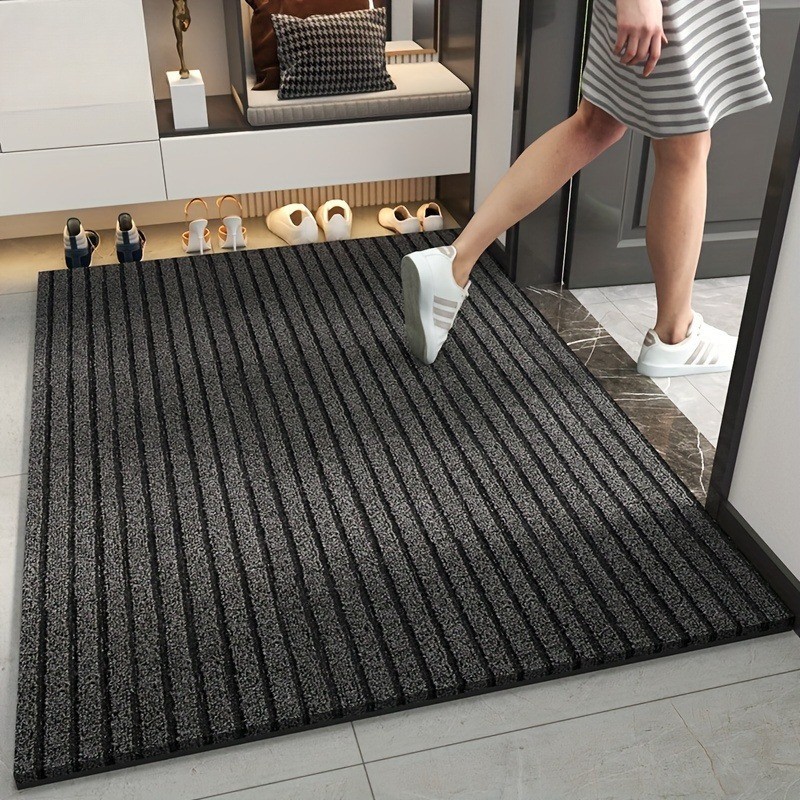 60*90CM Striped Dirt Resistant Floor Mat, Waterproof Non Slip Floor Mat ...