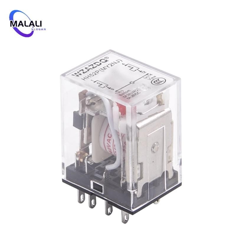 Hh52p Power Relay Coil 220vac 8 Pin Generator Relay General Purpose Voltage Relays Electrical ...