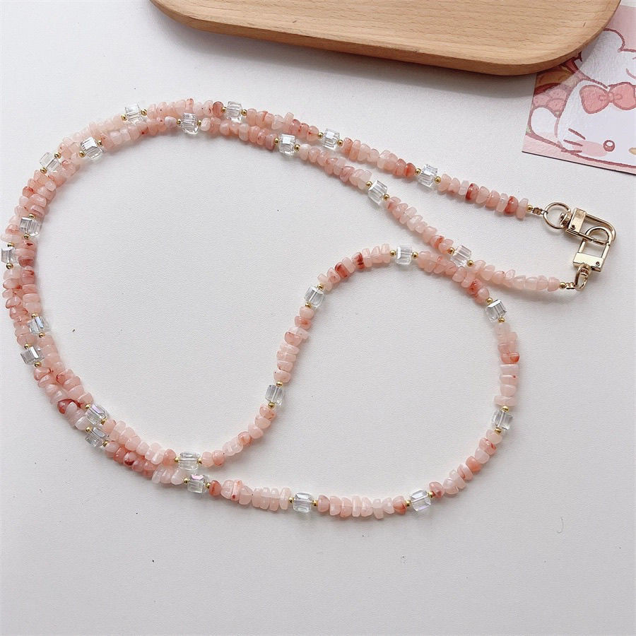 Creative Pink Marble Phone Case Diagonal Chain Universal All-Match Bag ...