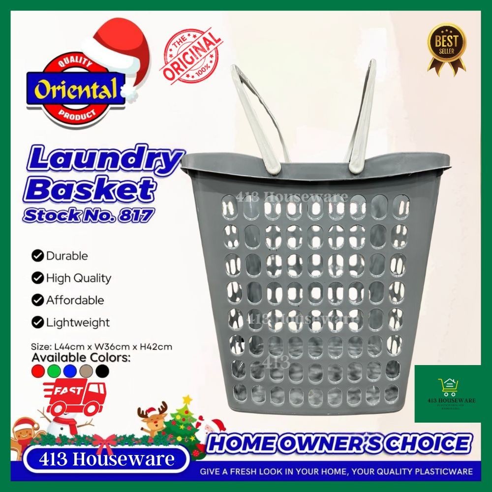 Laundry Basket Hamper Silver Gray Series Grey Hamper Labahan Sampayan ...