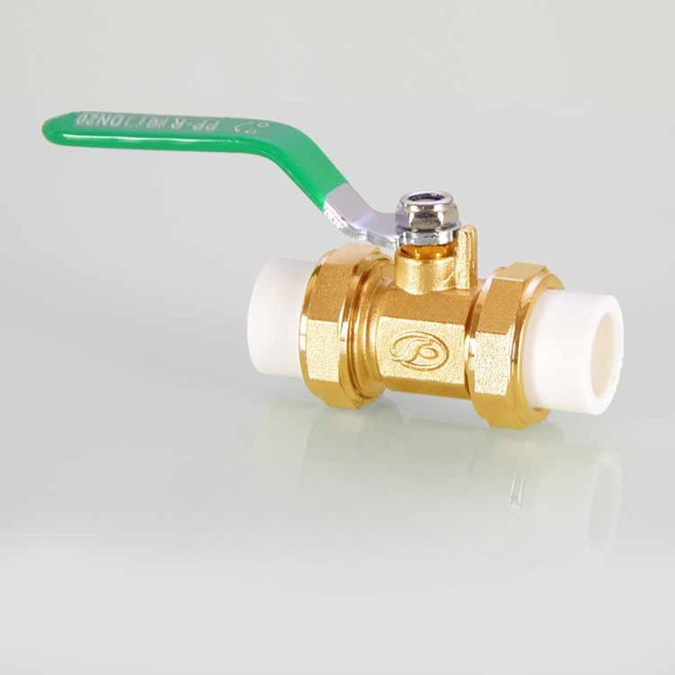 P PPR Livable Copper Ball Valve DN20/25/32/40 Double-Headed Inner Outer Wire Valve Switch Master ...