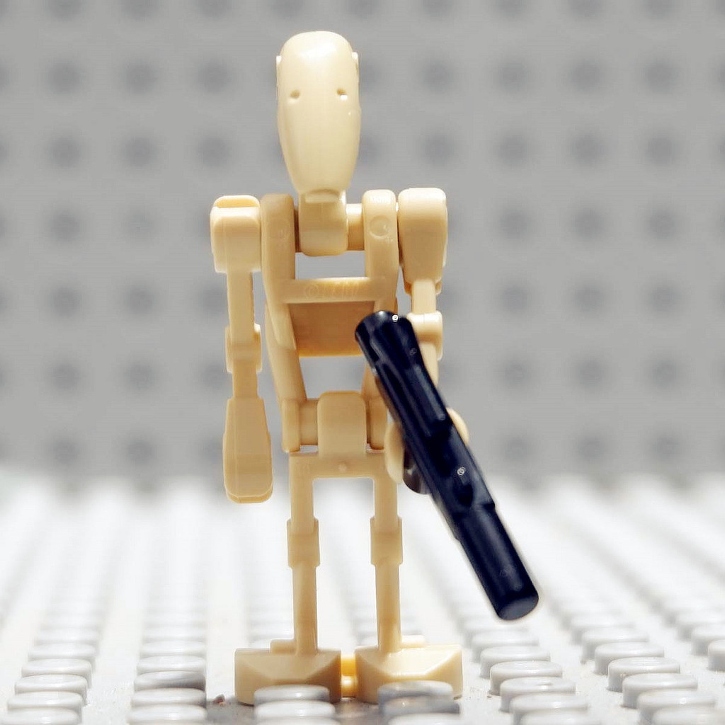 Lego LEGO Star Wars Series Minifigure Fighting Robot SW001c with Weapon ...