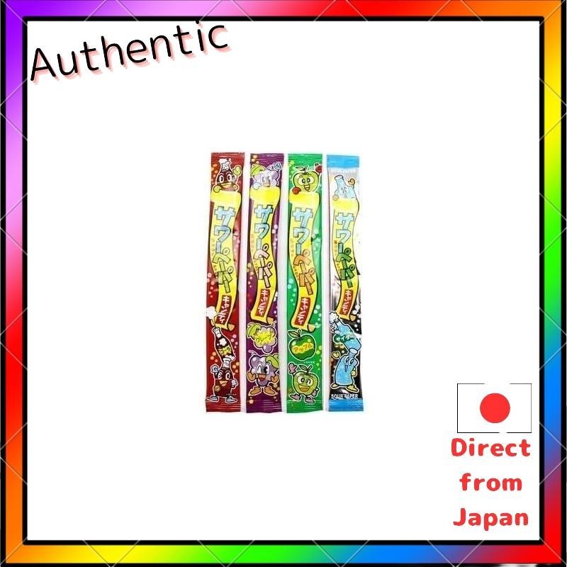 Yaokin Sour Paper Candy, Various Flavor Set, Total 32 pieces (4 kinds x ...