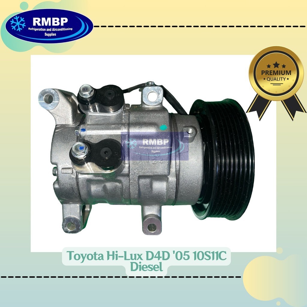 Automotive Aircon Compressor Toyota Hi-Lux D4D '05 10S11C Diesel ...