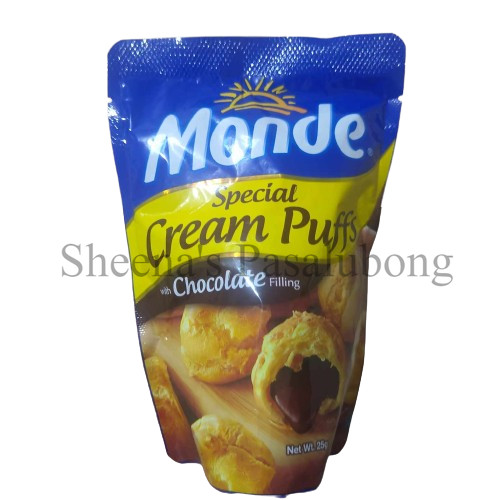 Monde Special Cream Puffs Chocolate 25G | Shopee Philippines