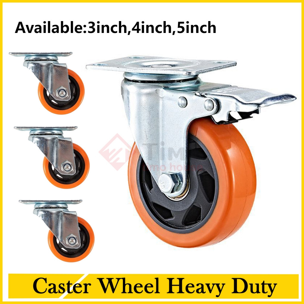 Caster Wheel Heavy Duty Trolley Wheel Swivel 3inch 4inch 5inch with ...
