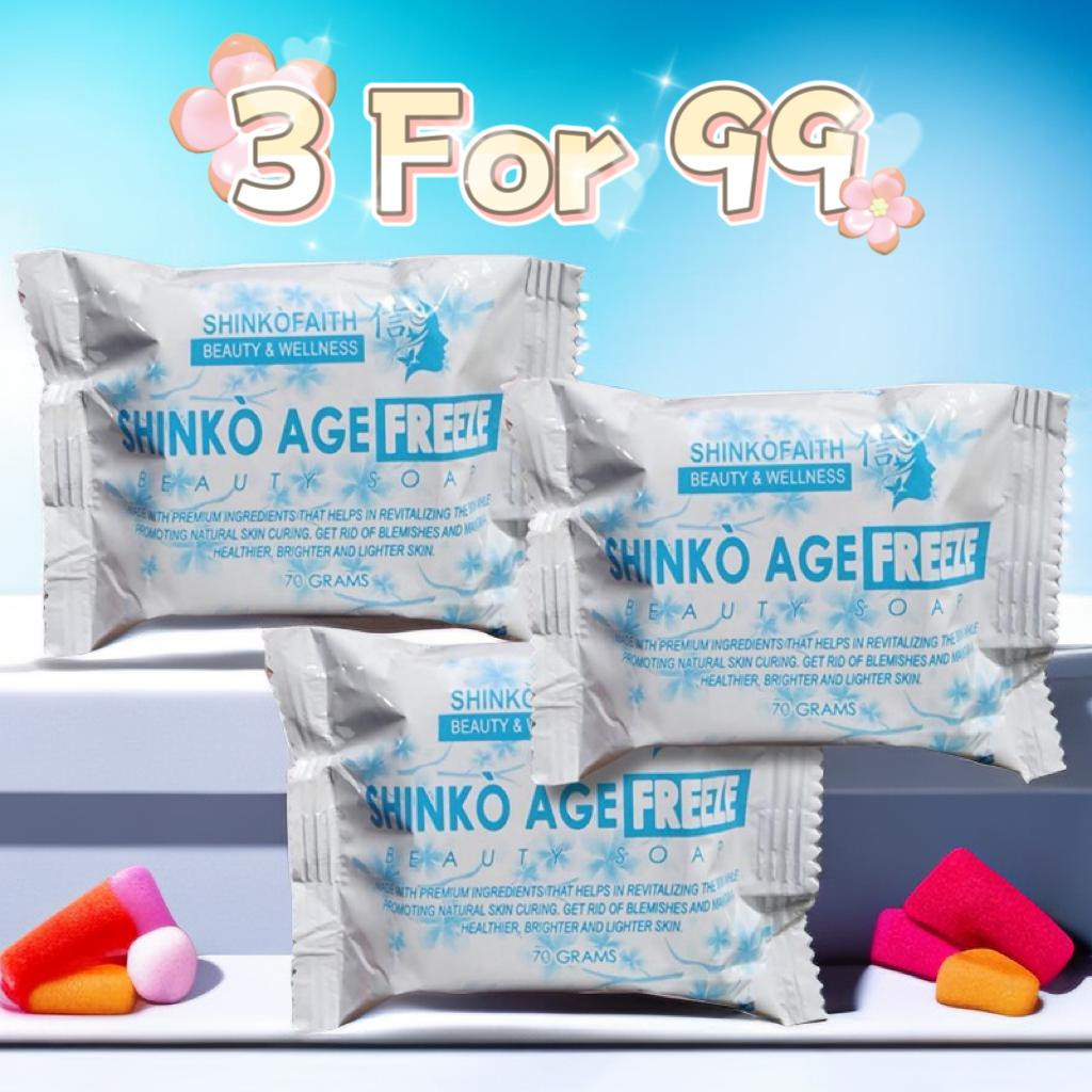 SHINKOFAITH Shinko Age Freeze Beauty Soap Keidoshin Soap 70g | Shopee ...
