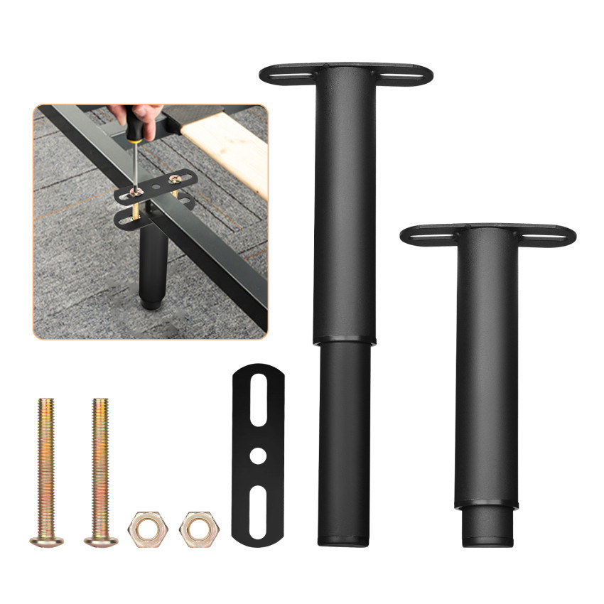 Adjustable Bed Legs, Retractable Heavy Duty Bed Center Frame Slatted ...