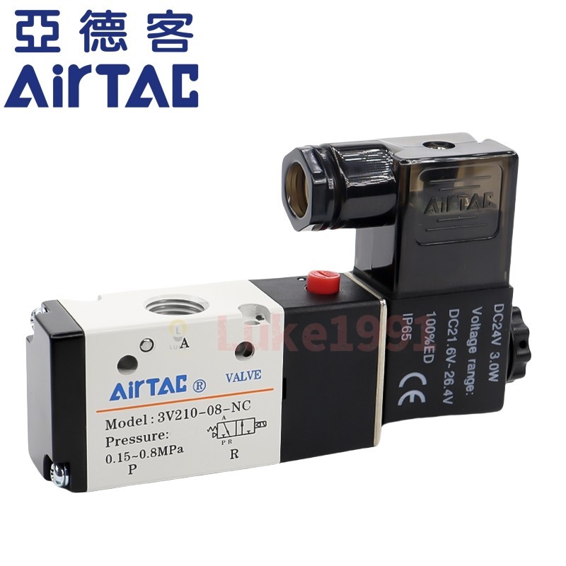Airtac Solenoid Valve 3V110-06 3V210-08 3V310-10 AC220V DC24V | Shopee Philippines