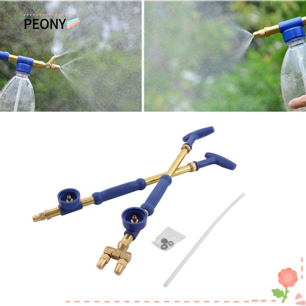 PEONY Atomizing Misting Nozzle, Brass Push-pull Irrigation Sprayers, Single/double Head ...