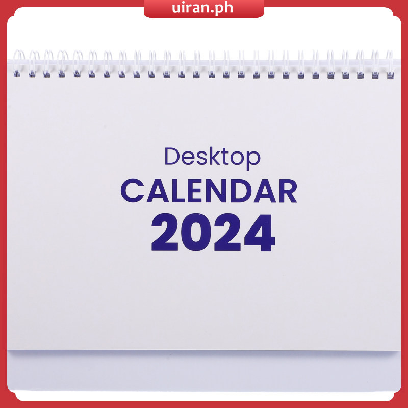 Tabletop Calendar 2024 Desk Office Decor Monthly Tent Spiral Block for ...