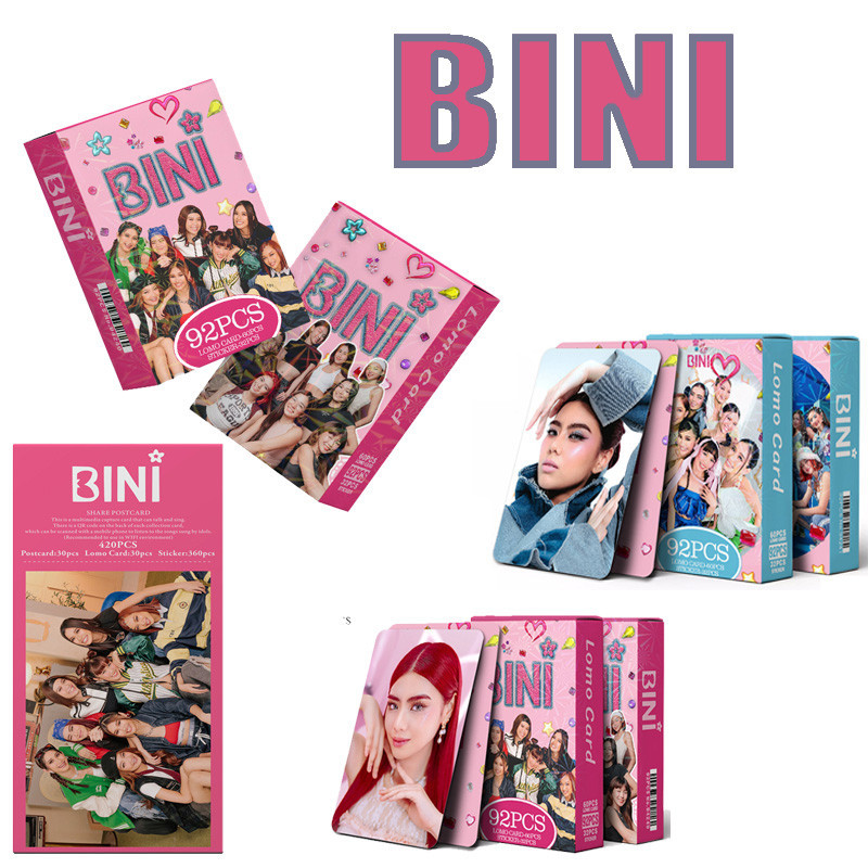 Lomo Cards Bini Photocard Bini Sticker Jhoanna Sheena Aiah Mikha ...