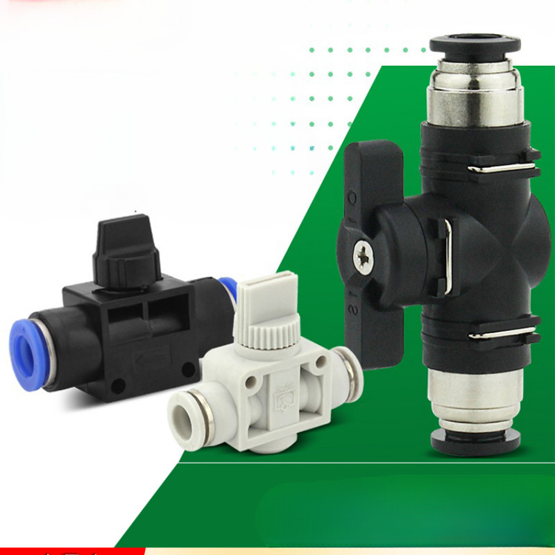 Hot Sale HVFF Pneumatic Switch Hand Valve Quick Insert Air Pipe Joint BUC4/6/8/10/12 Hand Wrench ...