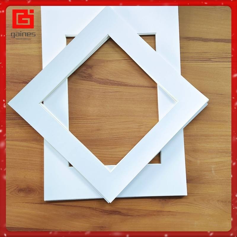 10 Pcs Photo Frame Jam Frames Pre-cut Mat Picture Matting White Kit ...