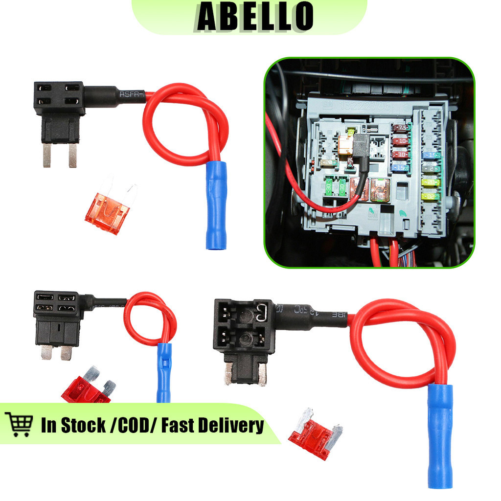 Micro / Mini / Standar Fuse Add-a-circuit 12V 10A ATM APM Blade Auto ...