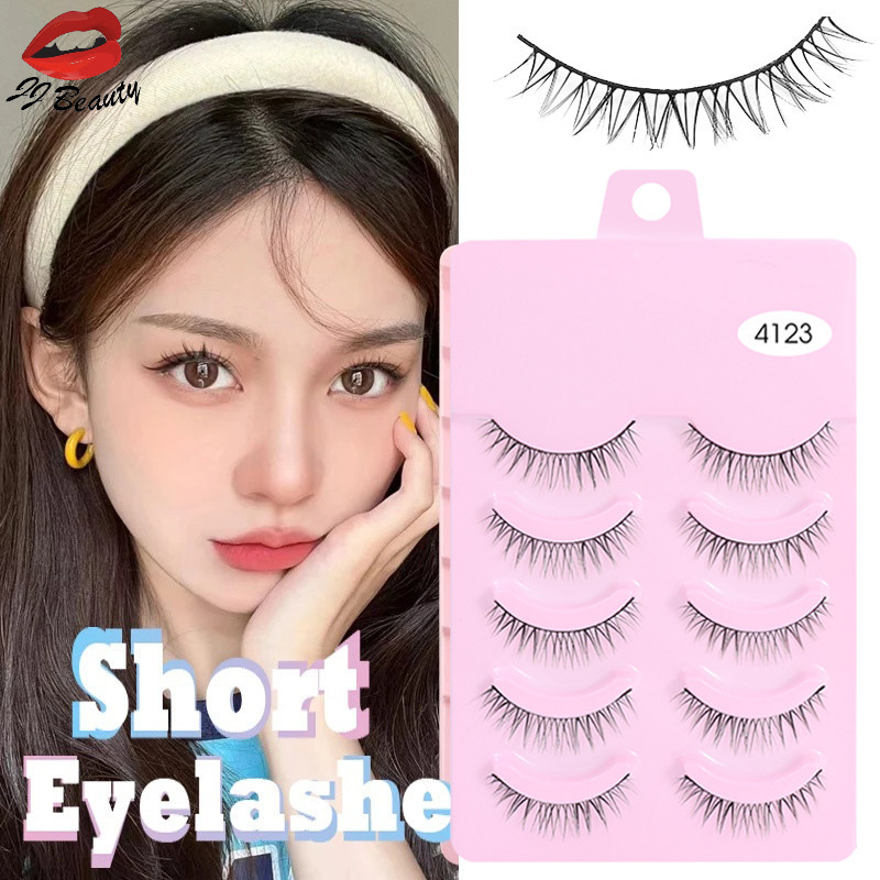 Korean Natural Soft False Eyelashes - Classic Fluffy Strip Eyelashes ...