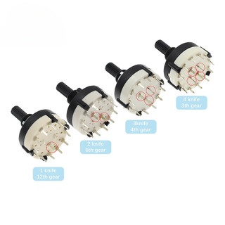 RS26 Switch Shaft Length 20mm Selectable Band Rotary Channel Selector ...