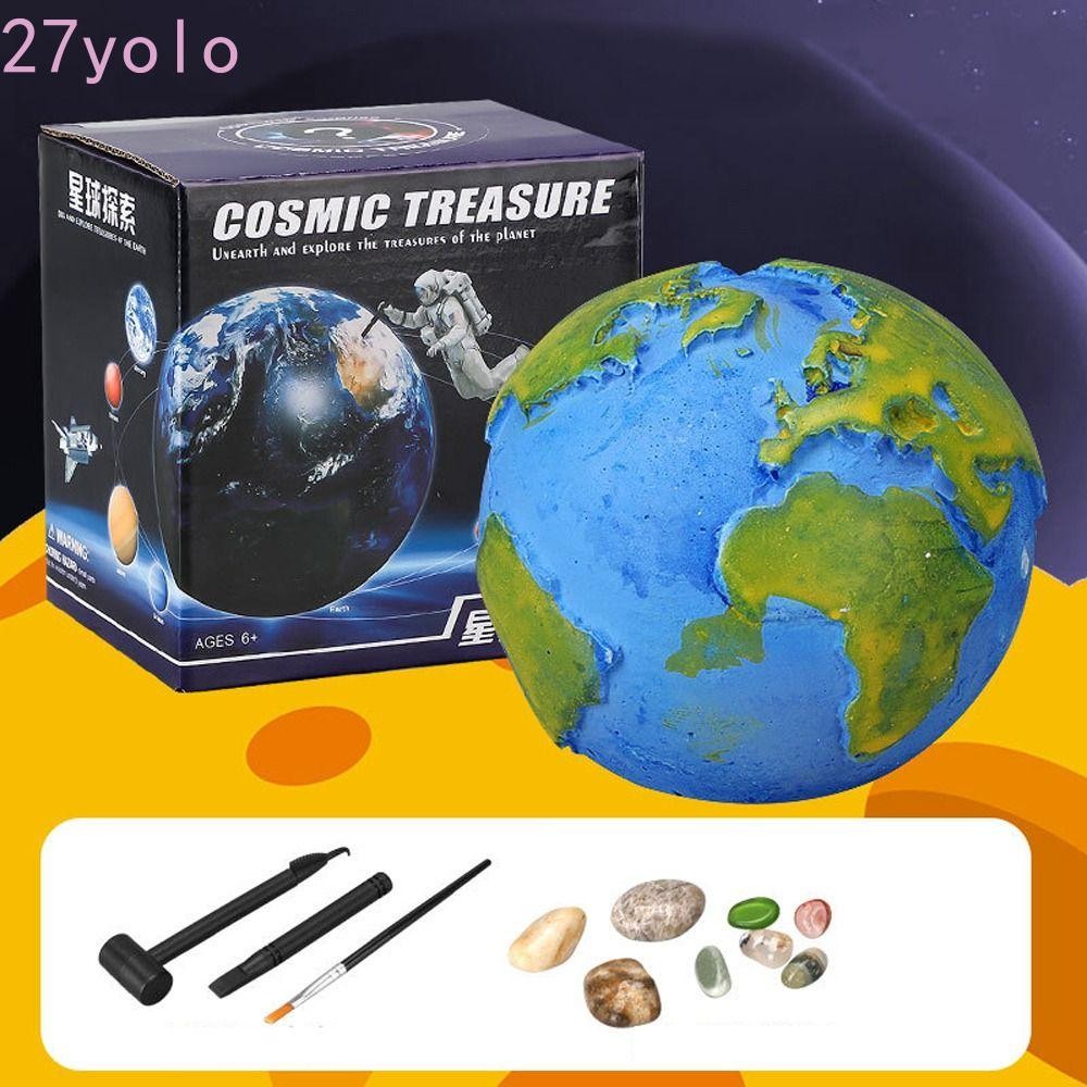 YOLO Digging Up Gems Toy Earth Solar System Geographic with Dig Tool ...