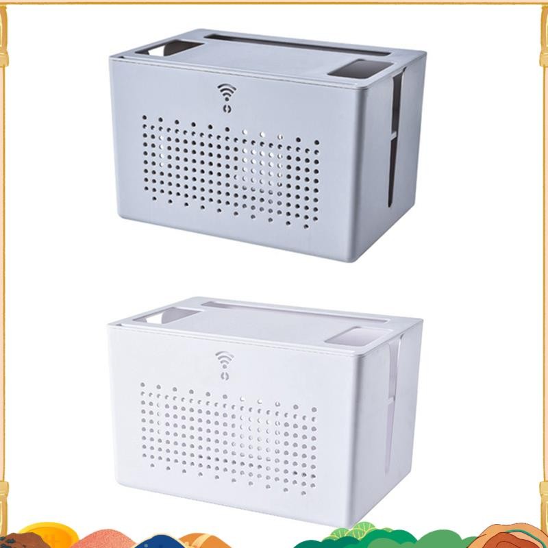 WiFi Router Storage Box Desktop Socket Wire Storage Box TV Top Rack ...