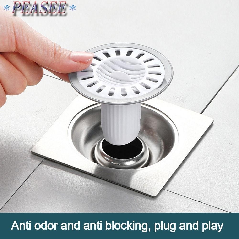 [PEASEE] Sink Strainer, Backflow Preventer Dectable Shower Floor Drain Core, Durable Anti-odor ...