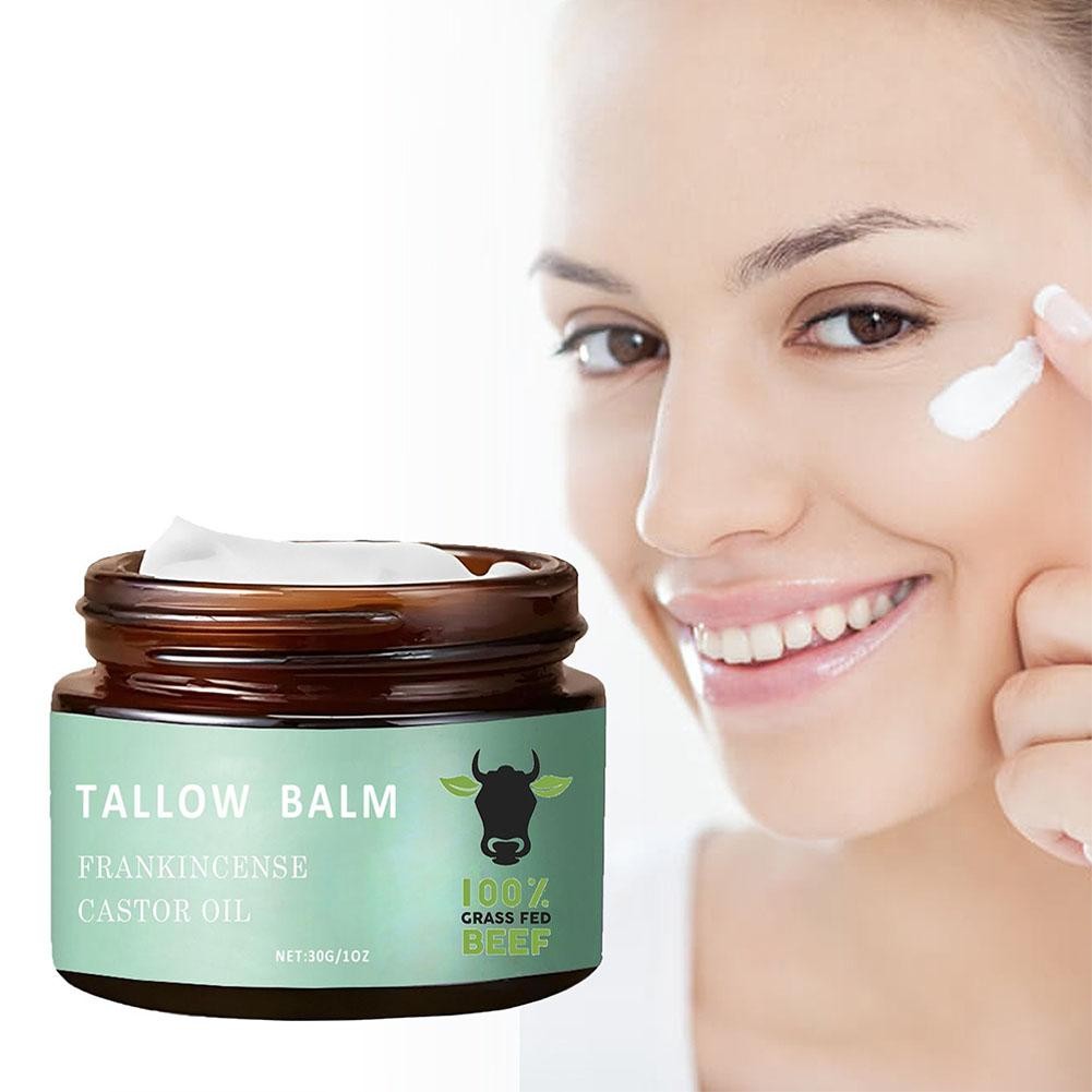 30G Beef Fat Moisturizer Grass-Fed Beef Tallow Balm Moisturizing And ...