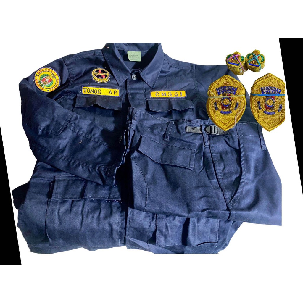 SECURITY GUARD TROPICAL UNIFORM SET WITH PANTS | Shopee Philippines