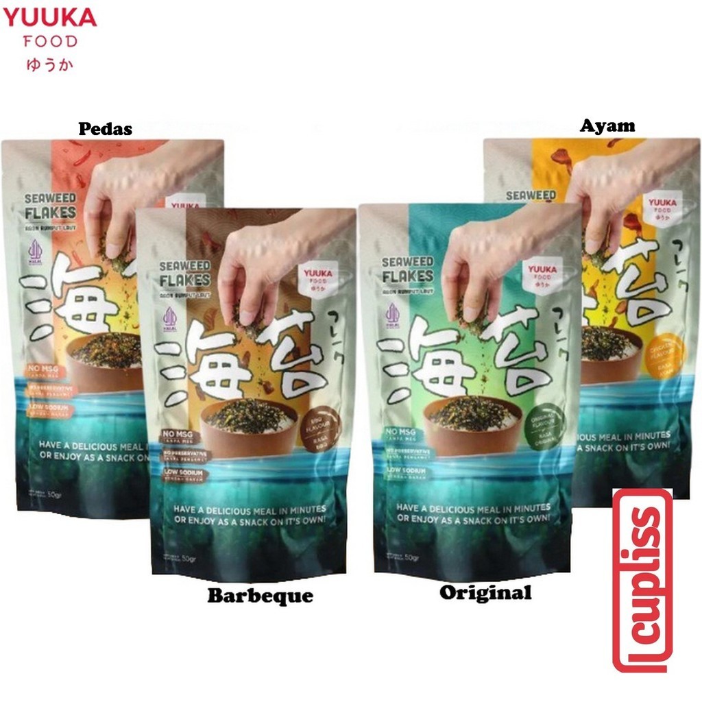 Yuuka FOOD Original Shredded Seaweed Flakes 50gr MPASI Cupliss KG ...
