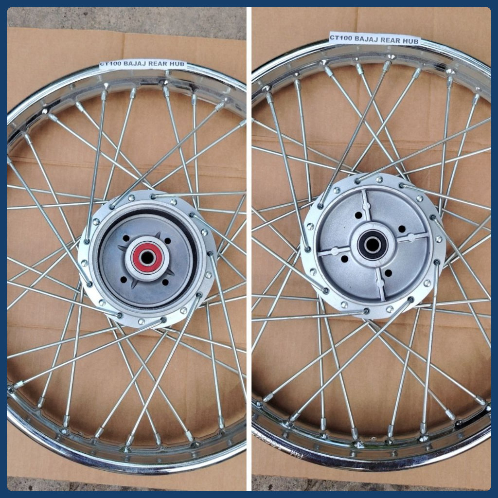 CT 100 BAJAJ REAR HUB ASSY W/ RIM & BEARING (RAYUS) IAN | Shopee ...