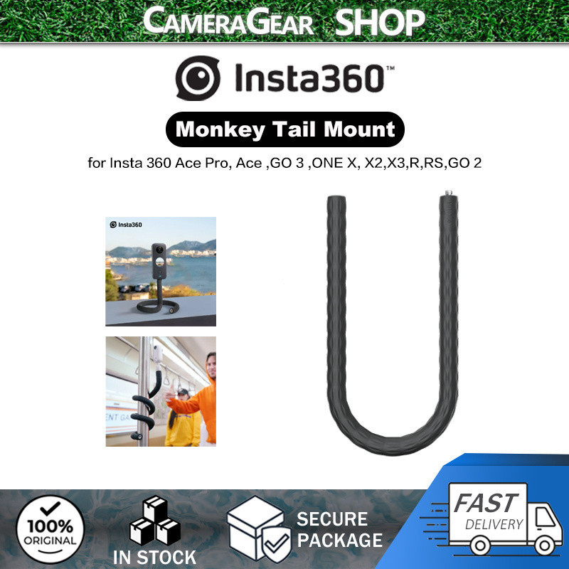 Insta360 Monkey Tail Mount Flexible Selfie Stick for Insta 360 Go Ultra/X5/X4/Ace Pro/Ace/GO 3 ...