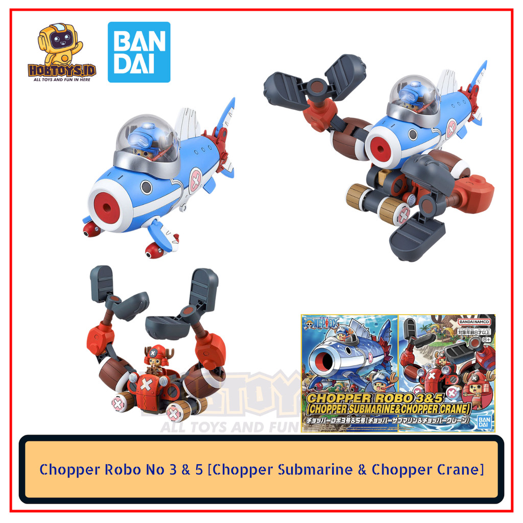 Robo Chopper No. 3 & 5 (Chopper Submarine & Chopper Crane) | Shopee ...