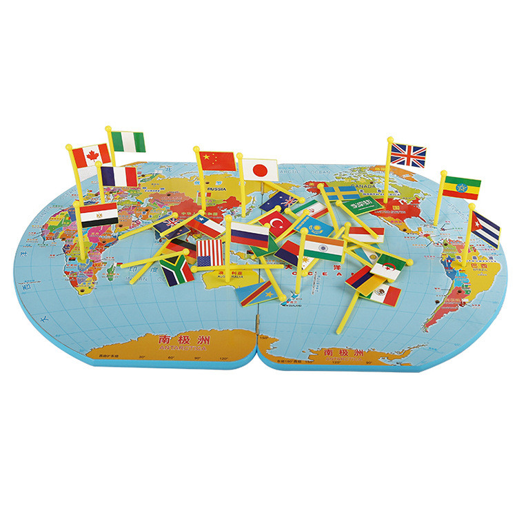 Montessori Natural Science Understanding National Flags of All ...